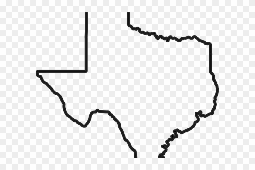 Texas Outline - Draw A Texas State - Full Size PNG Clipart Images Download