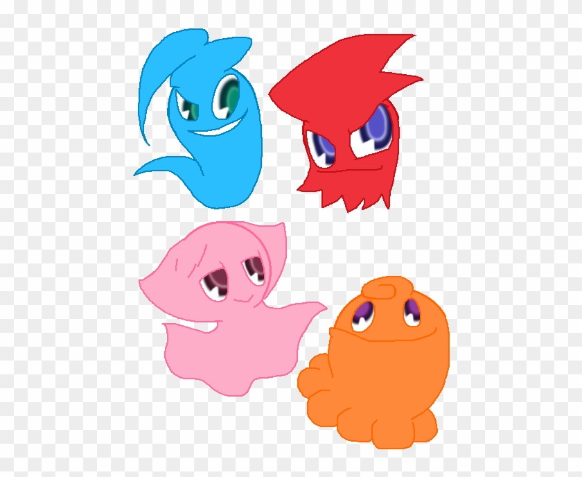 Image Ghost Gang Color Png Pac Man Wiki Fandom Powered - Pac Man Ghost Drawings - Full Size PNG ...