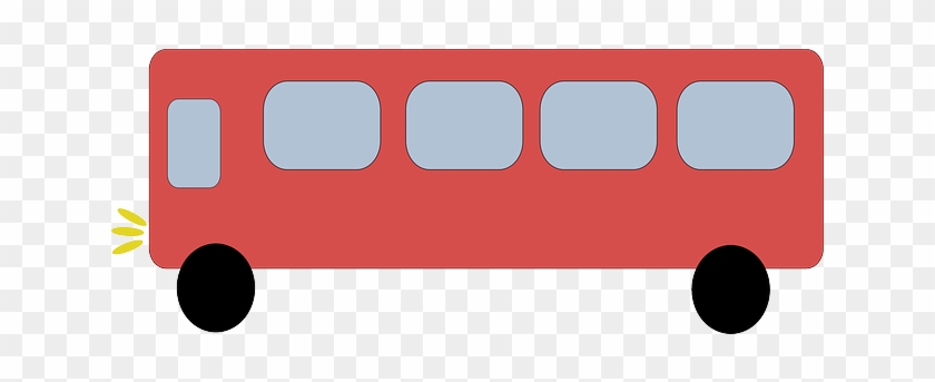 Cartoon, Bus, Public, Vehicle, Mass - Cartoon Red Bus - Full Size PNG ...