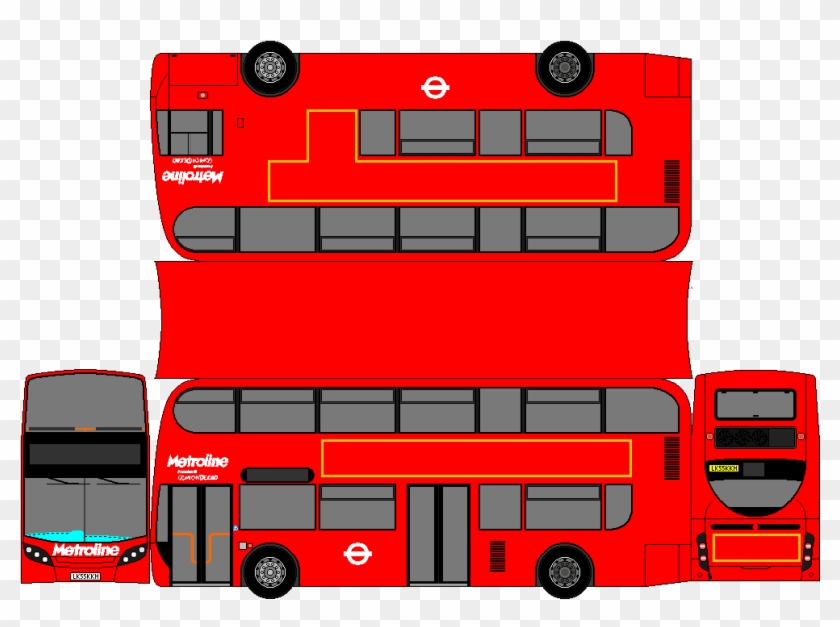 A New Generation Of Paper Buses - Enviro 400 - Full Size PNG Clipart ...