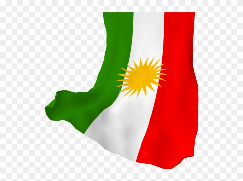 Kurdish Flag Clipart Png By Farhadguli - Flag Of Kurdistan - Full Size ...