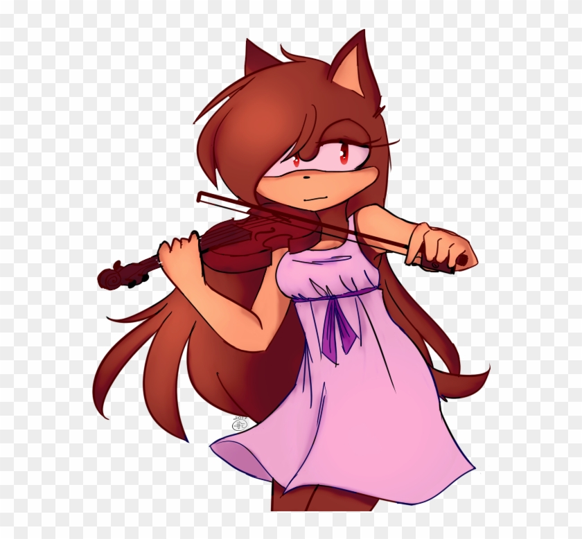 Viku Tocando El Violin By Vikitoria150 - Cartoon - Free Transparent PNG ...