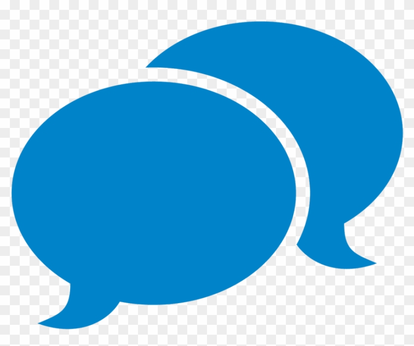 Speech Bubble Icon Blue - Full Size PNG Clipart Images Download