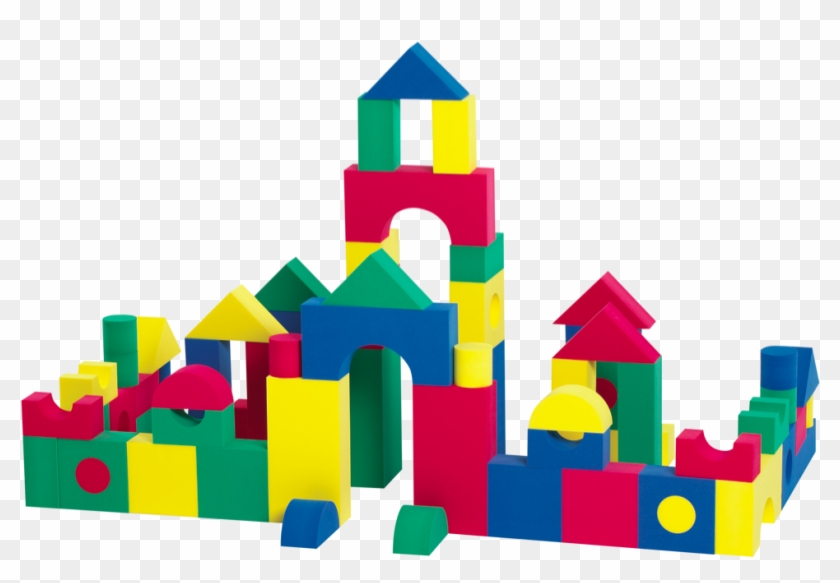 Foam Building Blocks Set Of - Block Building Clipart - Full Size PNG ...