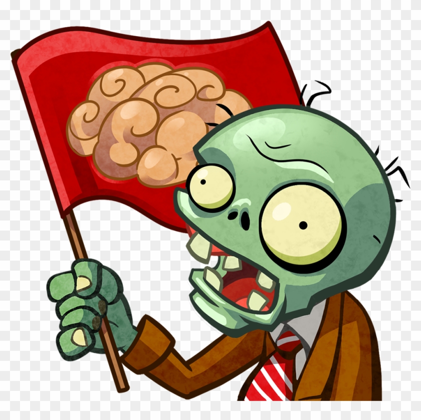 Flag Zombie Plants Vs Zombies Full Size Png Clipart Images Download