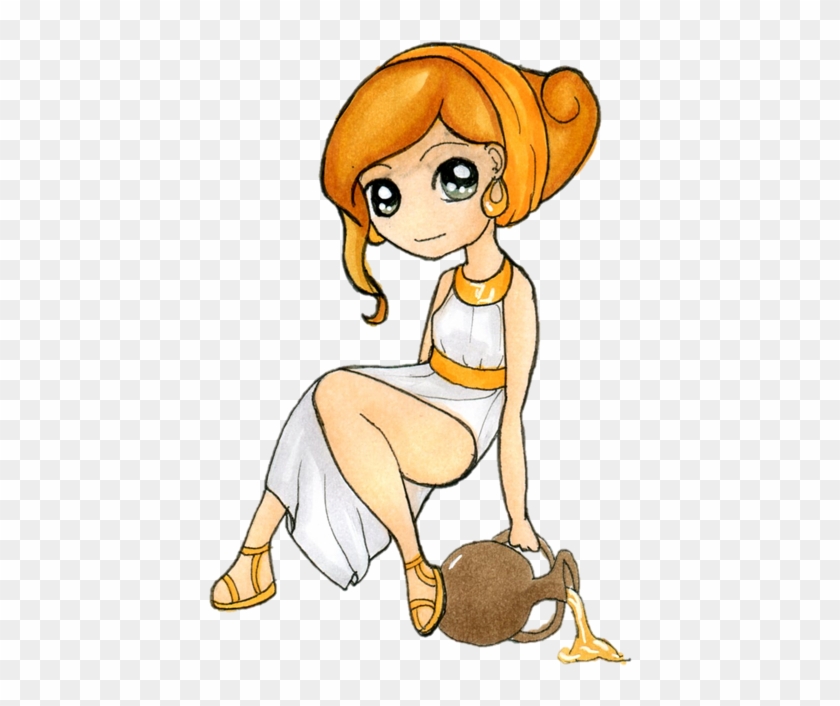 Hebe Is The Greek Goddess Of Youth - Cartoon Hera Goddess - Full Size ...