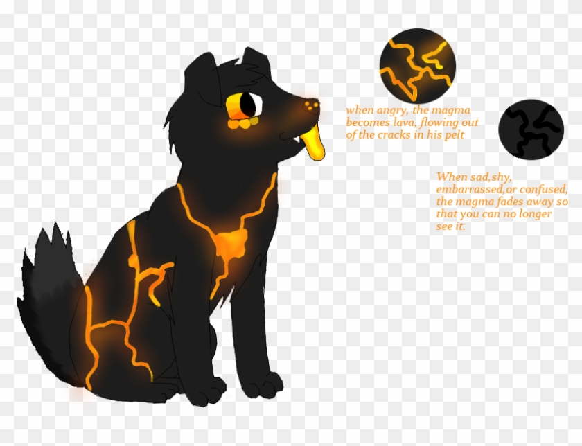 Lava Dog Commish By Kdougfang - Painting - Full Size PNG Clipart Images ...