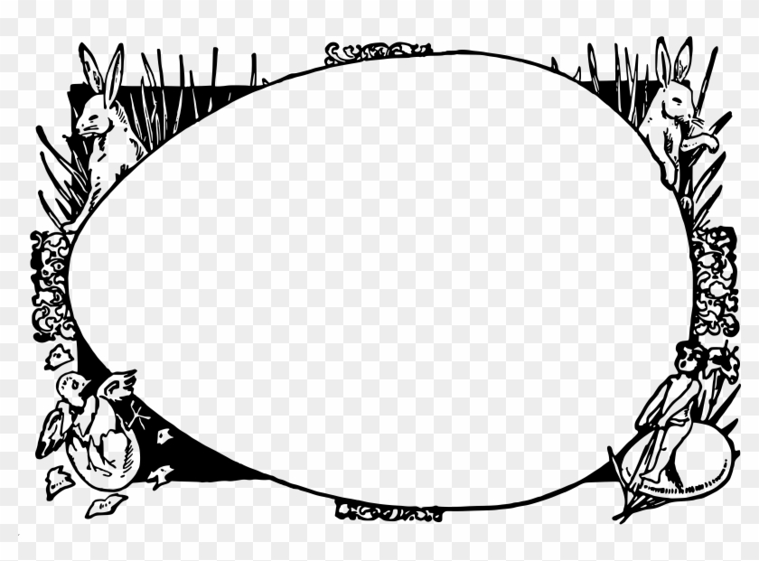 Borders And Frames Easter Egg Picture Frames Clip Art - Borders And ...