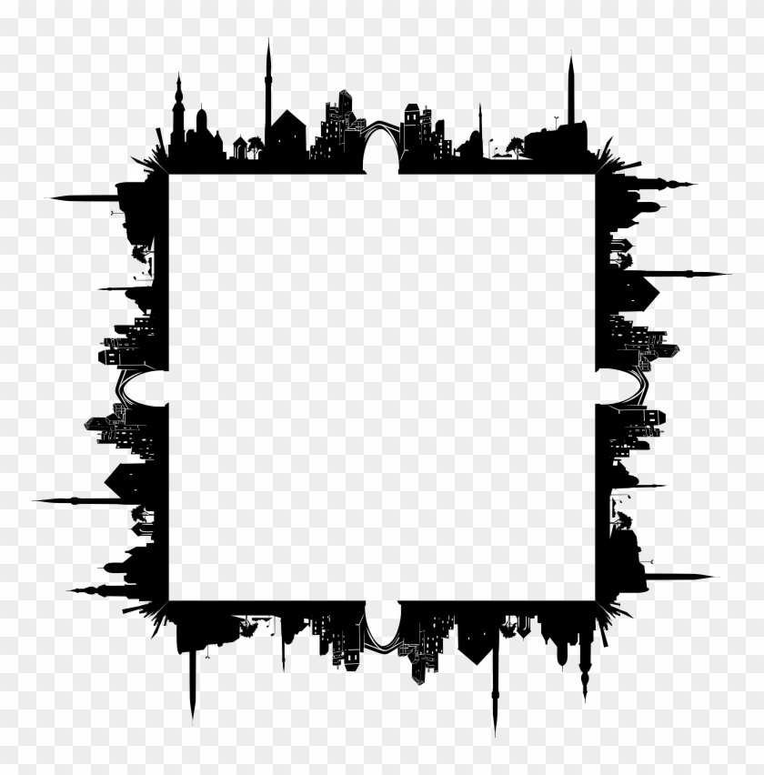Medium Image - City Frame Png - Full Size PNG Clipart Images Download