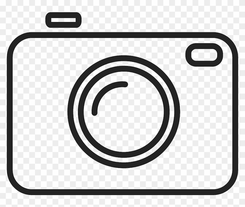 Basic Camera Outline Rubber Stamp - Basic Camera Outline - Full Size ...