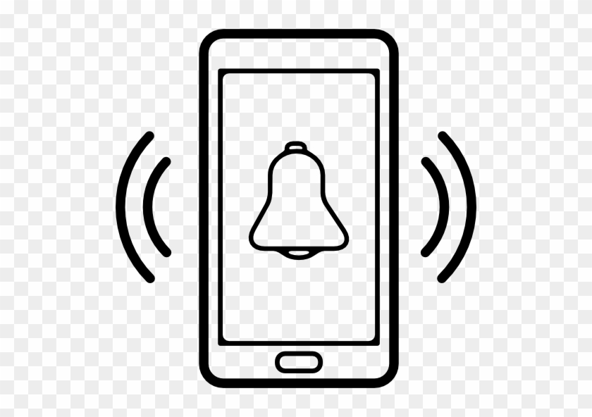 Ring Symbol Of Mobile Phone Vector - Simbolo Del Timbre - Full Size PNG ...