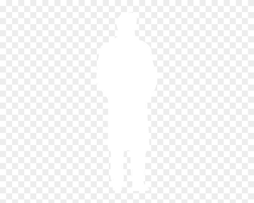 White Silhouette Of A Man Clip Art - Silhouette - Free Transparent PNG ...
