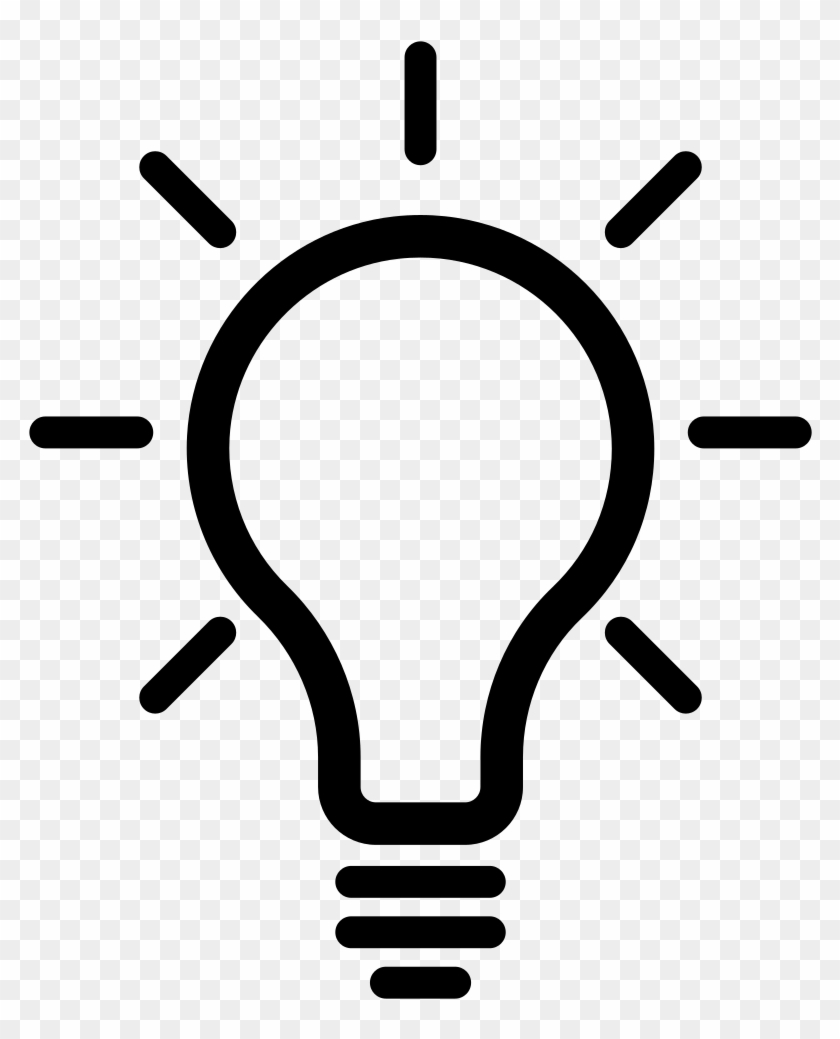 Open - Light Bulb Icon - Full Size PNG Clipart Images Download