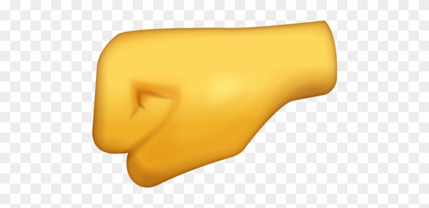 Left Facing Fist Iphone Emoji Jpg - Emoji Fist - Full Size PNG Clipart ...