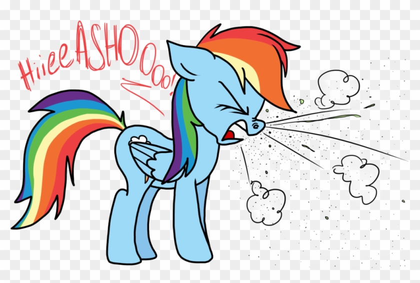 Rainbow Dash Explosion Sneeze By Psfforum - Cartoon - Full Size PNG ...