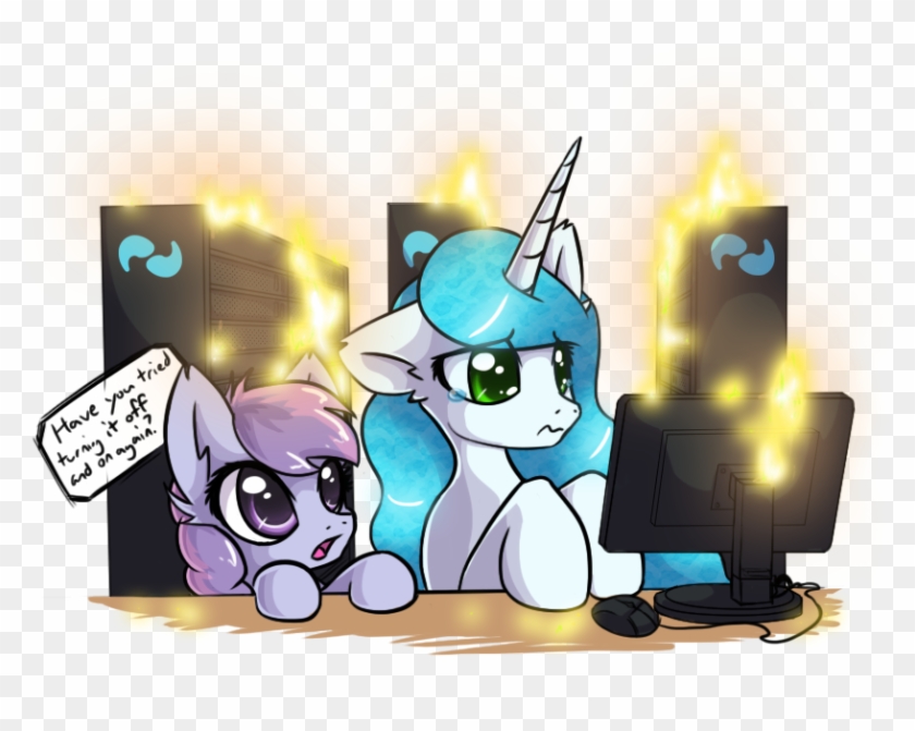 Turning It Off And On Again - Cartoon - Free Transparent PNG Clipart ...