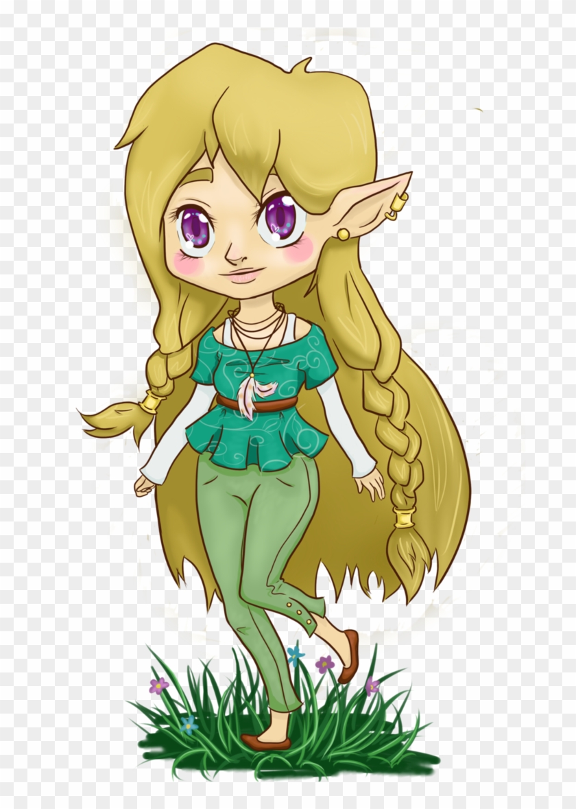 Urban Elf Chibi By Bashlomi - Elf Chibi - Full Size PNG Clipart Images ...