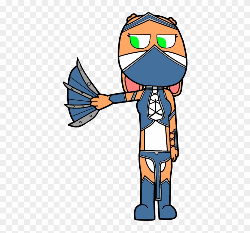 Jade Dressed As Kitana By Princestickfigure - Cartoon - Full Size PNG ...