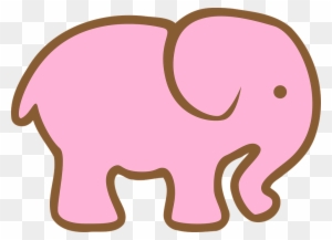 Pink Baby Elephant Clipart
