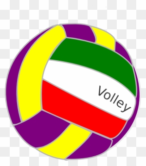 Colorful - Volleyball - Clipart - Colorful Volleyball Clipart - Free ...