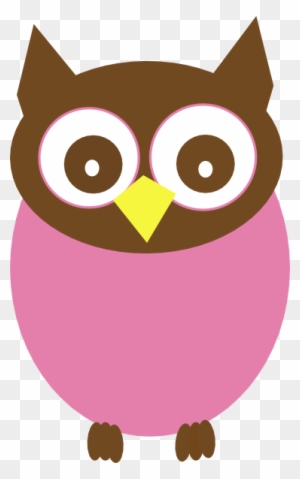 Pink And Brown Owl Clip Art