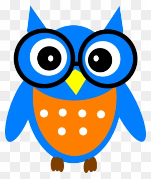 Owl Wearing Glasses Clipart