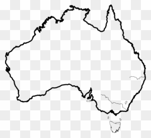 Montessori Australia Continent Map Outline Clip Art - Australia ...