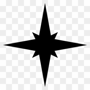 7 Point Star Clipart Black