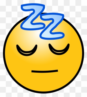 Sleepy Smiley Face Emotions Clipart 0 - Transparent Background Sleeping ...