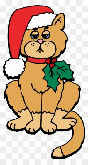 Christmas Cat Clip Art - Christmas Cat Clipart Free - Free Transparent ...