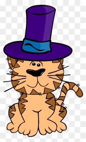 Cat In The Hat Clip Art Free - Cat With A Hat Clipart - Free ...