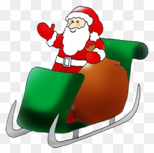 Santa Claus In Sledge - Santa Claus Clip Art - Free Transparent PNG ...