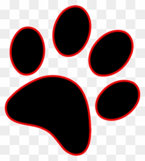 Red Paw Print Clip Art, Transparent PNG Clipart Images Free Download ...