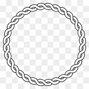 Pink Rope Border Clipart - Gold Borders Png Round -友软网络