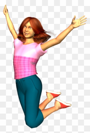 Katie Happy Jump Poser Png Clipart By Clipartcotttage - Happy Png Clip ...