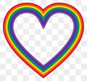 Rainbow Hearts Clipart 4 By Leslie - Colored Heart Clipart - Free ...