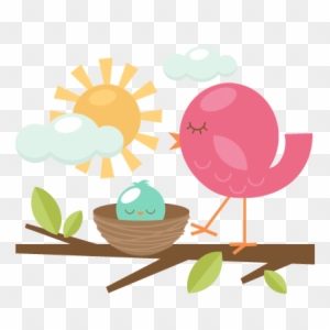 Baby Bird In Nest Clip Art