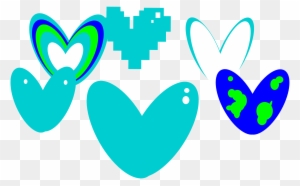 Turquoise Heart Clipart, Transparent PNG Clipart Images Free Download ...