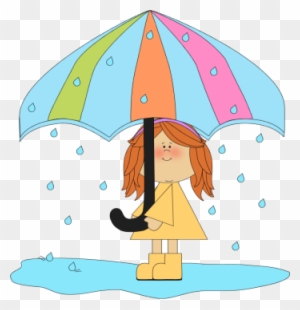 Girl Playing In The Rain Clip Art - Rain Clipart - Free Transparent PNG ...