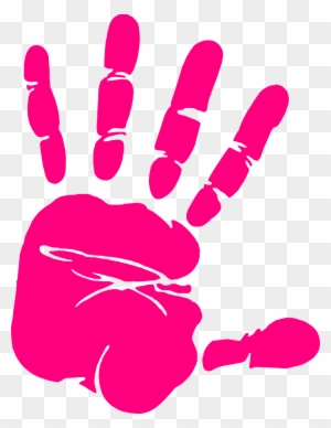 Handprint Border Clip Art Free - Hand Print Clipart - Free Transparent ...
