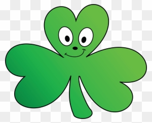 Free Clipart Of A Happy Cartoon Shamrock Character - Cartoon Shamrock ...