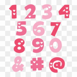 Valentine Numbers - Free Transparent PNG Clipart Images Download