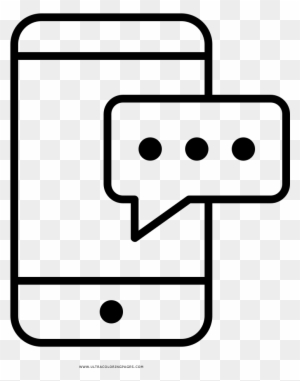 Text Message Coloring Page - Sms - Free Transparent PNG Clipart Images ...