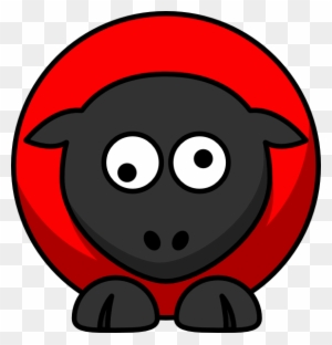 Red On Red On Black Googly Eyes Clip Art At Clker - Desenho Gnu - Free ...