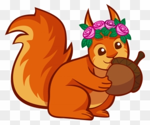 Squirrel With Acorn Clipart, Transparent PNG Clipart Images Free ...