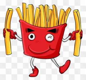 Animated Chips And French Fries Image - Fast Food Clipart Png - Free ...