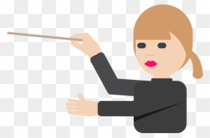 Download Image - Female Choir Conductor Cartoon - Free Transparent PNG ...