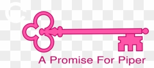 Pink Skeleton Key Clipart