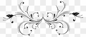 Wedding Scroll Border Clip Art