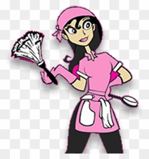 Pink Cleaning Lady Logy - Cleaning Services - Free Transparent PNG ...